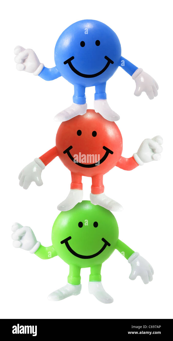 Happy smiley faces Banque d'images détourées - Alamy