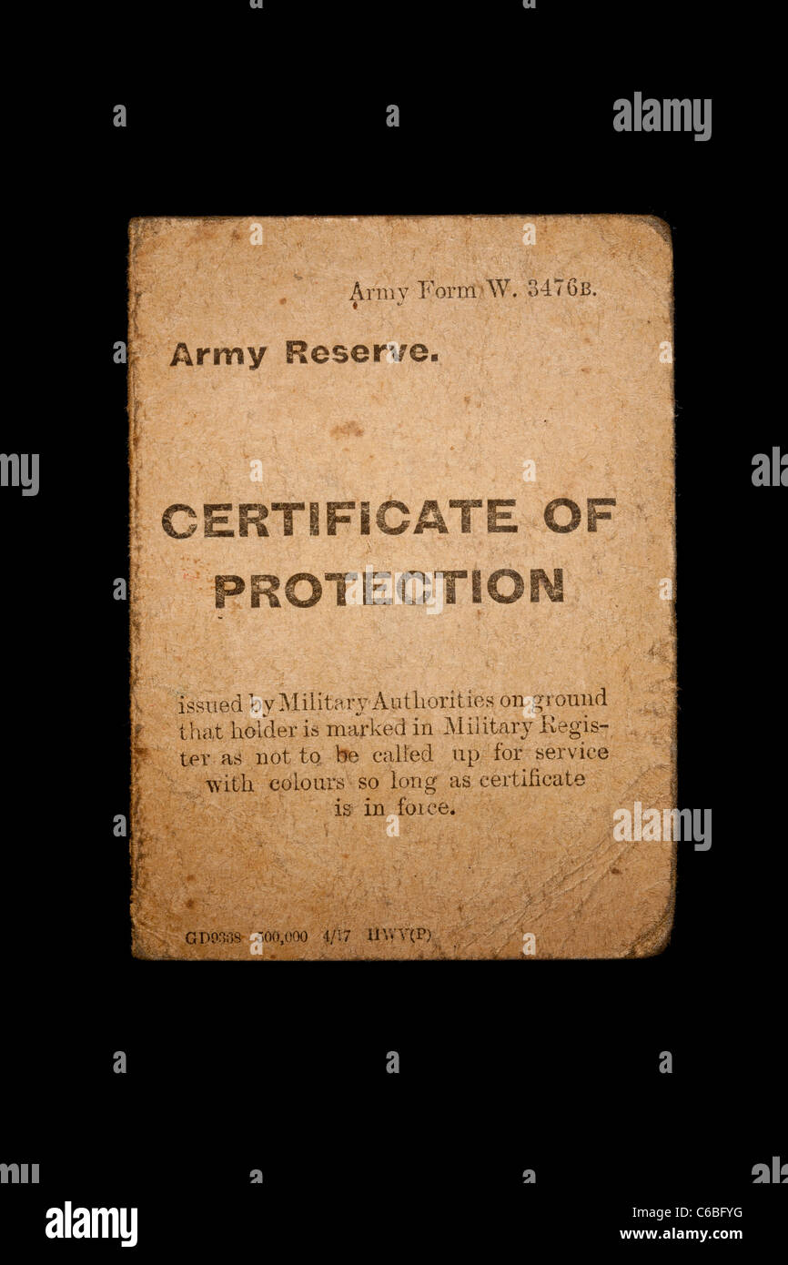 Certificat de protection Banque de photographies et d’images à haute ...
