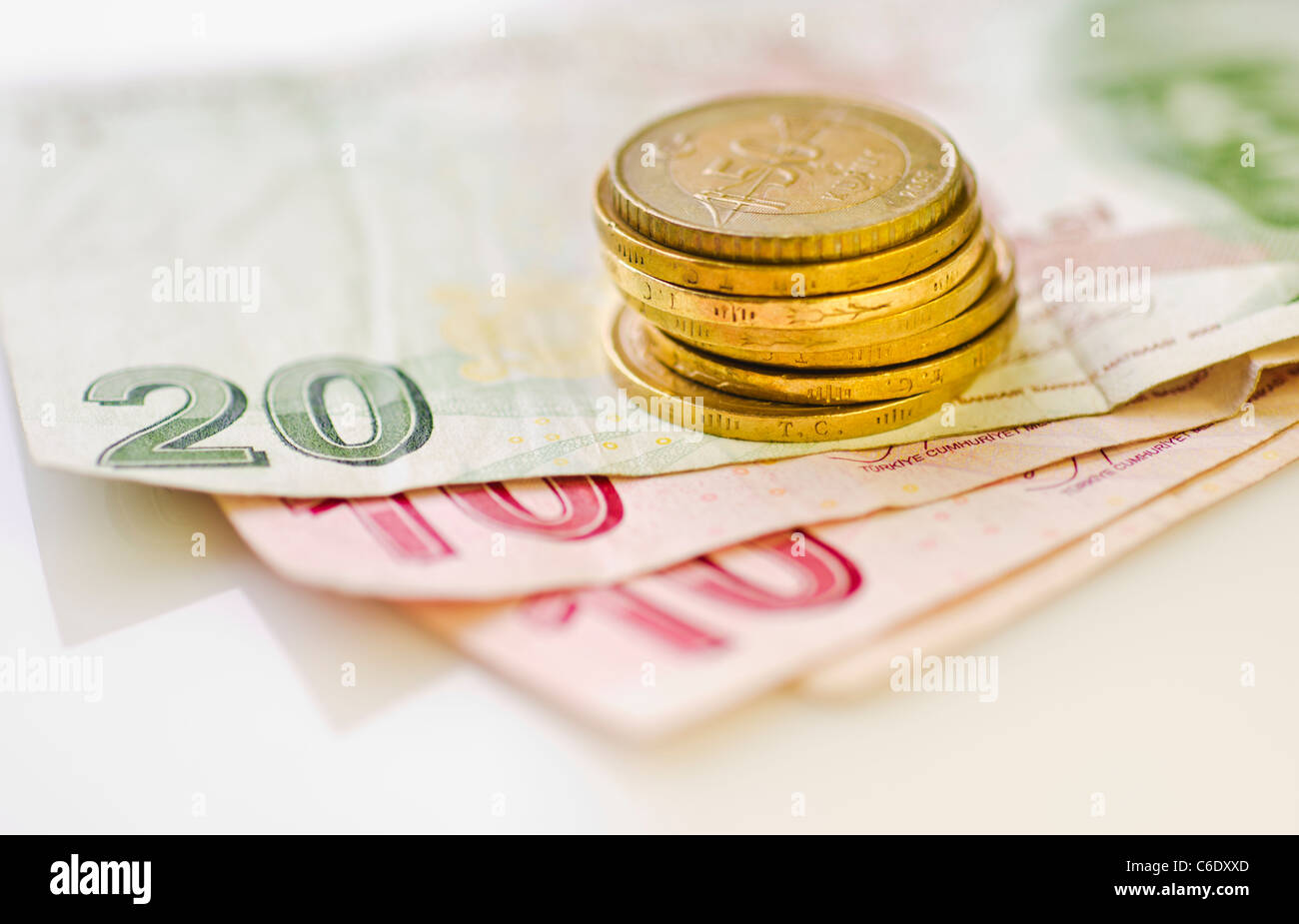 Turkish banknotes Banque de photographies et d’images à haute ...