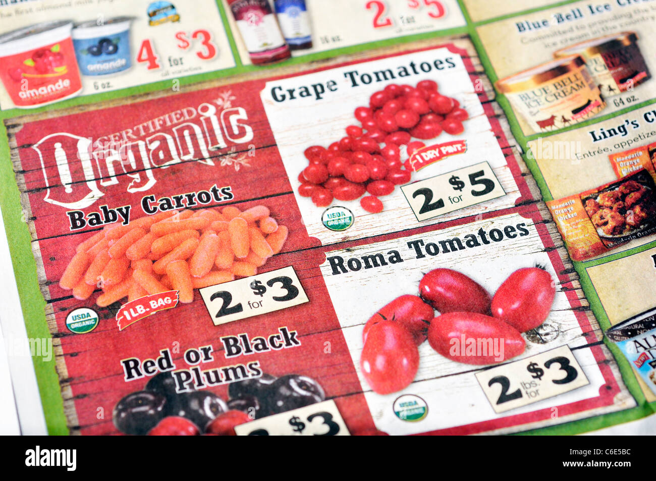 Grocery store flyer Banque de photographies et d’images à haute ...