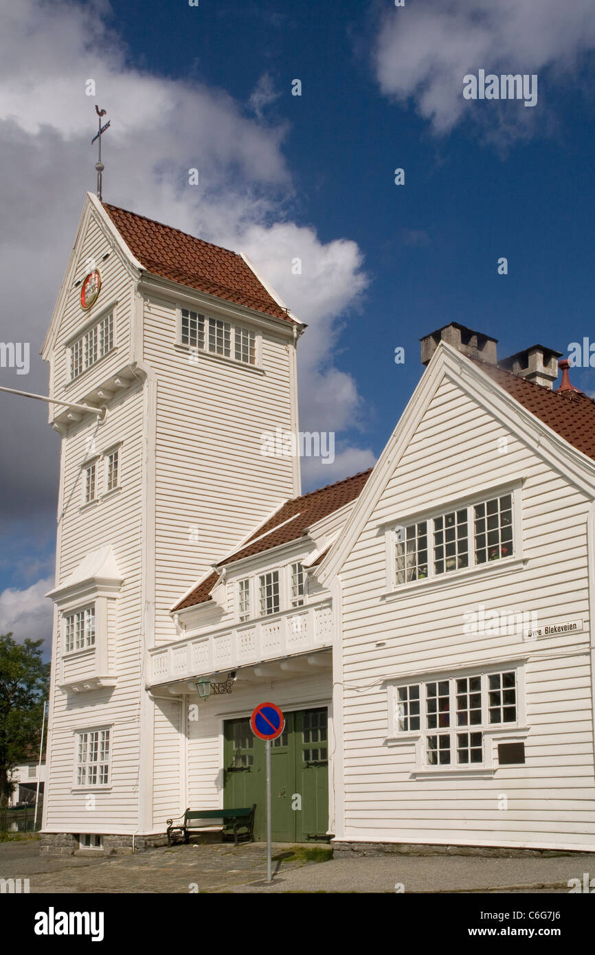 La Norvège Bergen ancienne caserne Skansen Photo Stock - Alamy