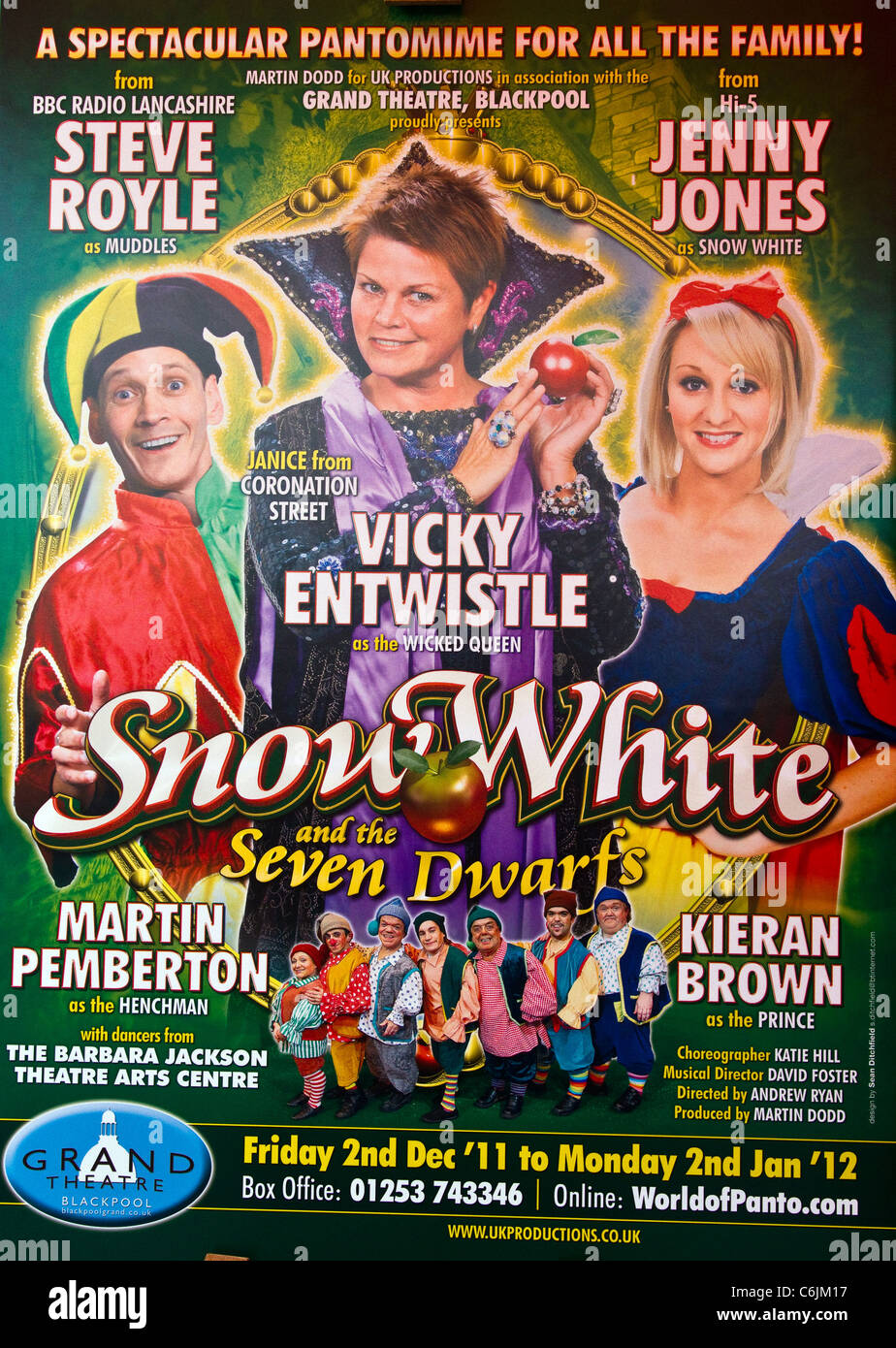 Snow white and the seven dwarfs poster Banque de photographies et d ...