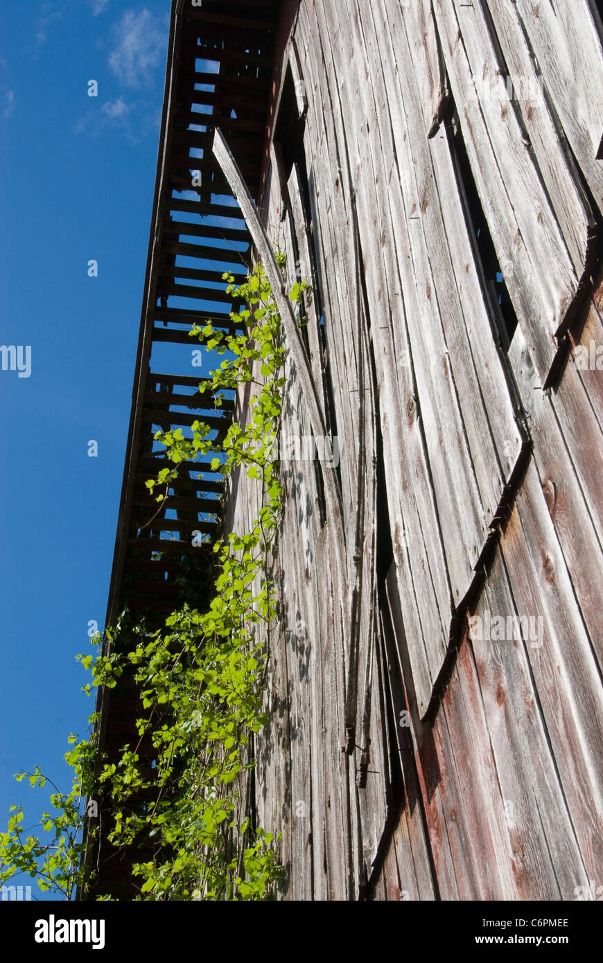 Vieille grange en bois portage kalamazoo Banque de photographies et d ...