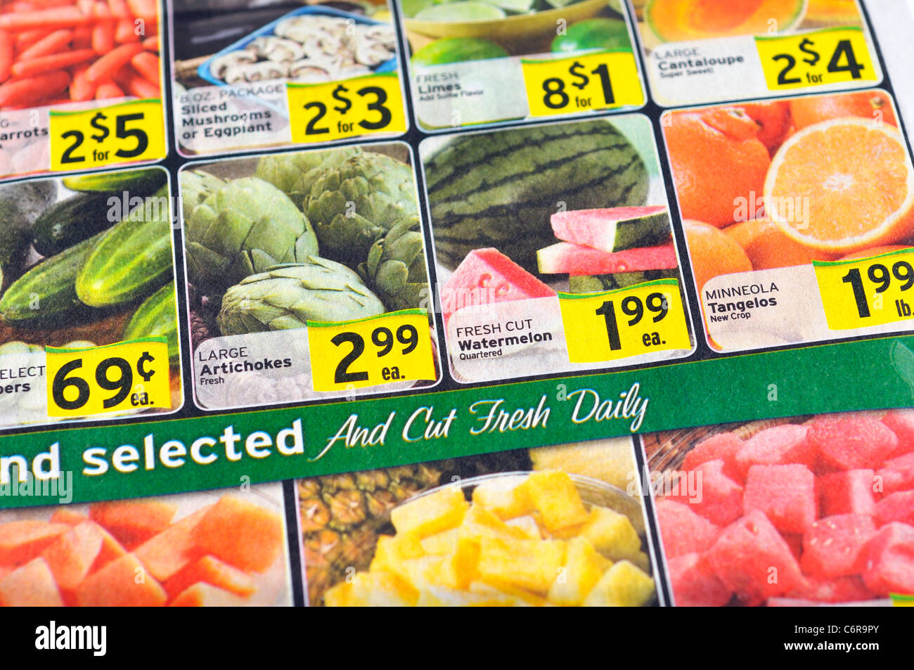 Grocery store flyer Banque de photographies et d’images à haute ...