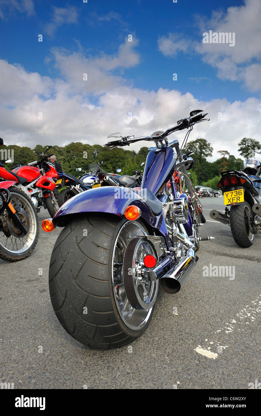 Harley Davidson Custom Chopper Banque d'image et photos - Alamy