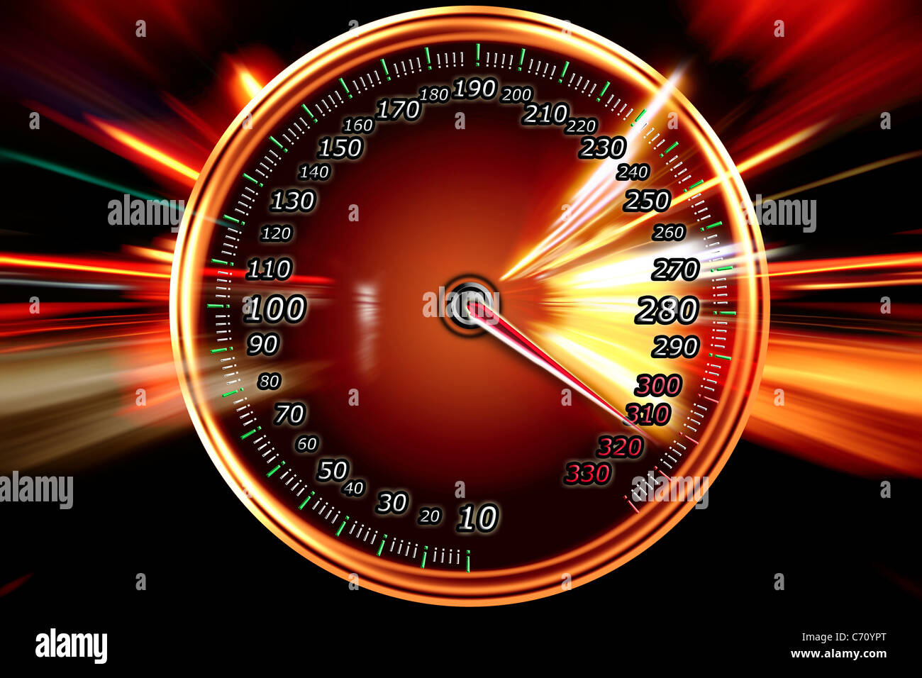 compteur de vitesse Photo Stock - Alamy