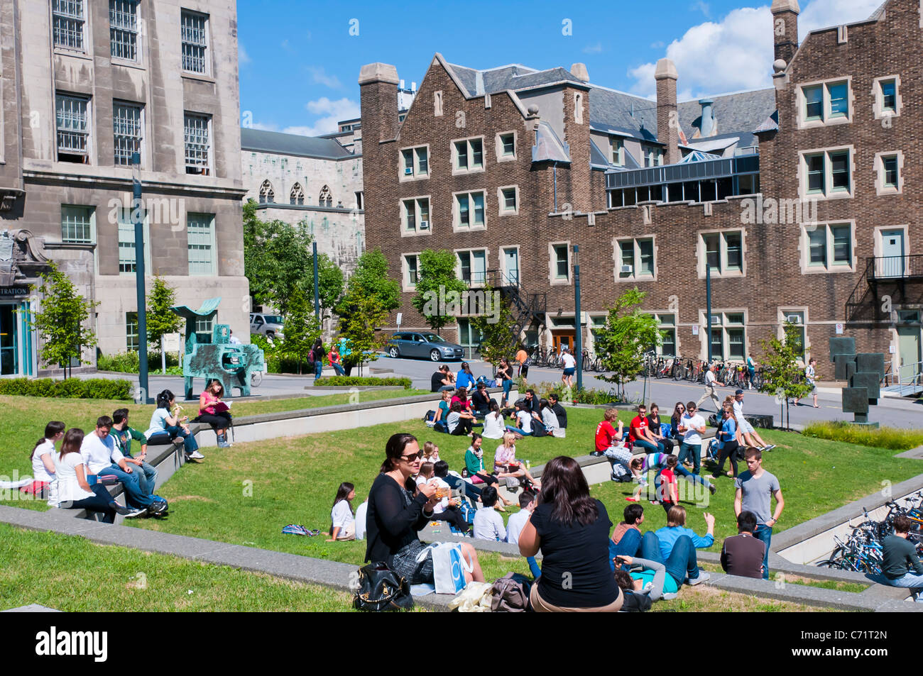 Campus de l'Université Mcgill, le centre-ville de Montréal Canada Photo ...