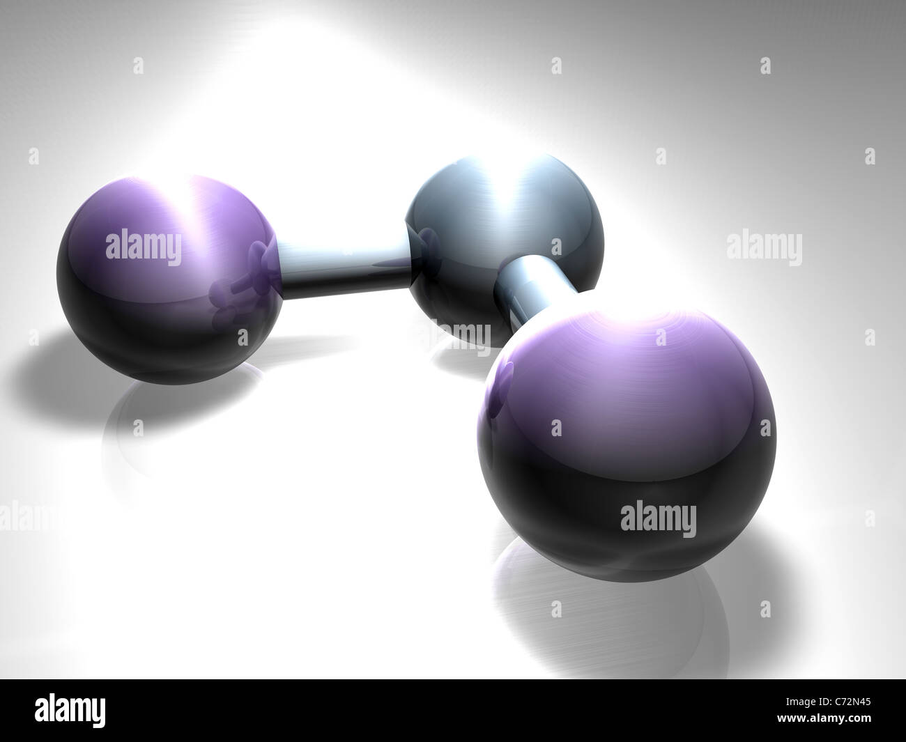 H2o molecule 3d Banque de photographies et d’images à haute résolution ...