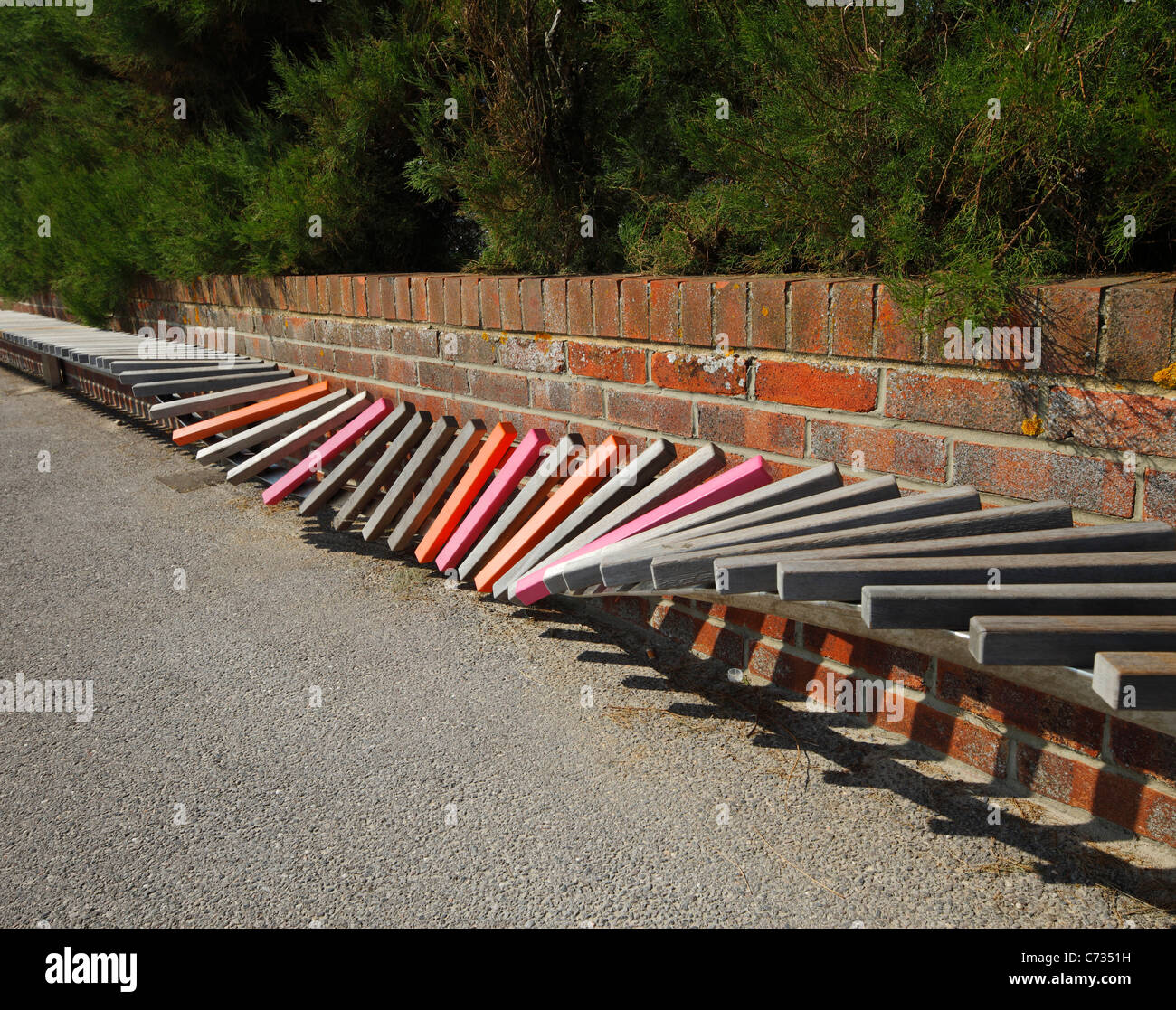 The longest bench Banque de photographies et d’images à haute résolution - Alamy