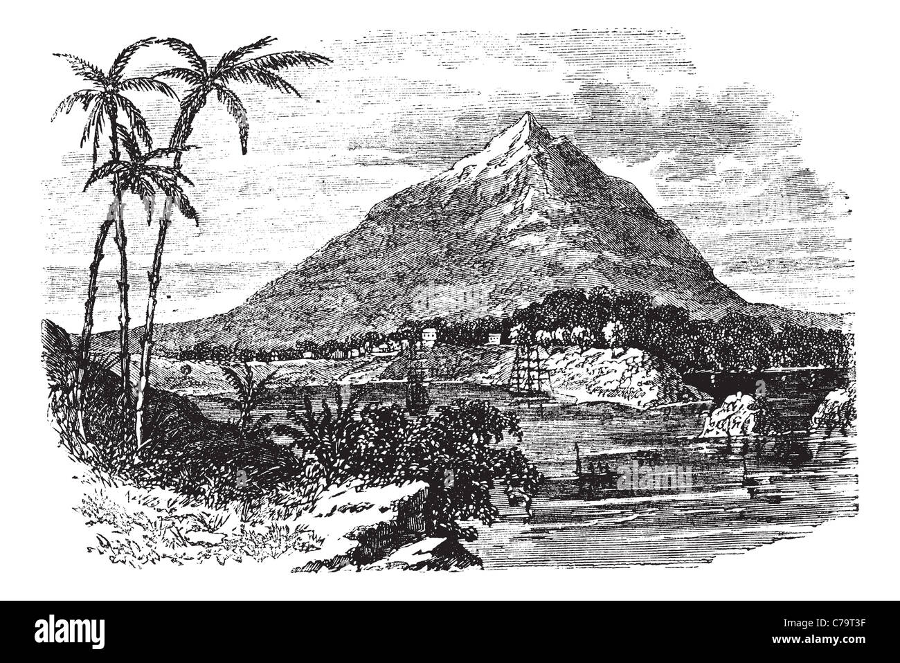 L'île de Bioko ou Fernando Po Île dans la République de Guinée ...