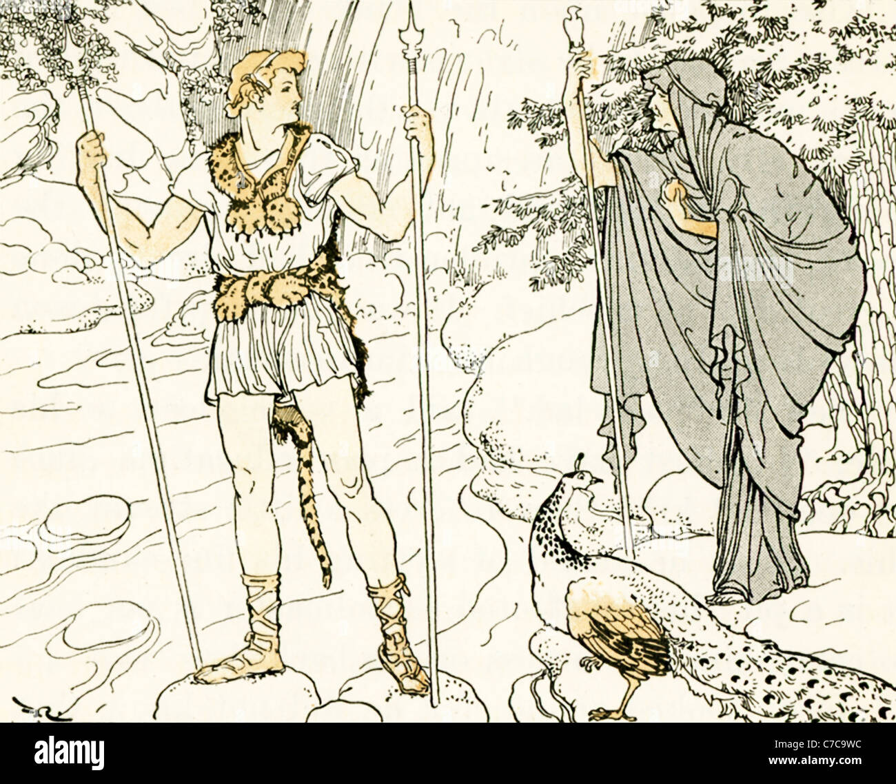 Sur son chemin vers le royaume de Colchide, Jason voit une vieille ...