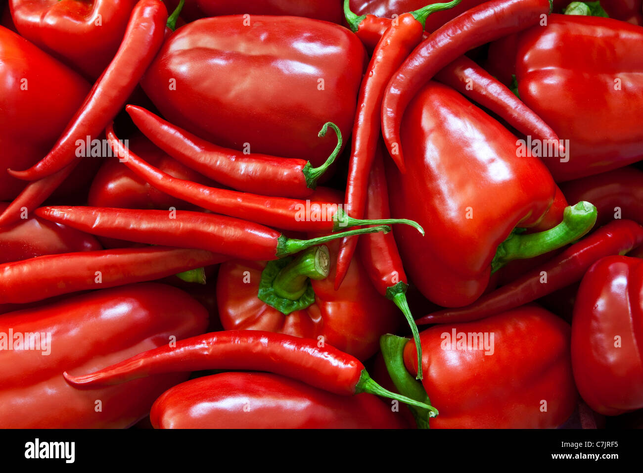 Piment, poivrons, poivrons, poivrons Banque de photographies et d ...
