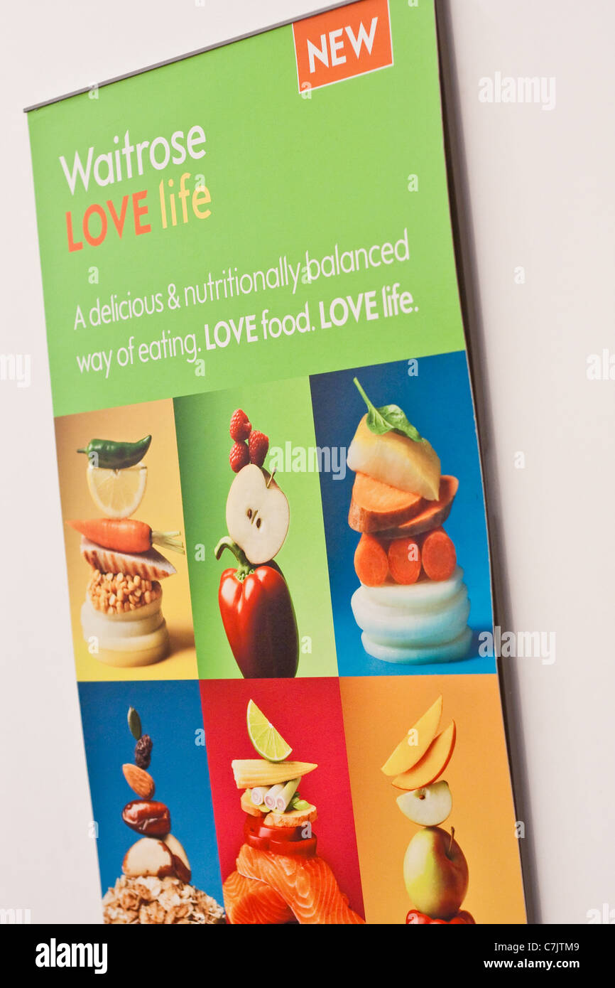 Healthy eating poster Banque de photographies et d’images à haute ...
