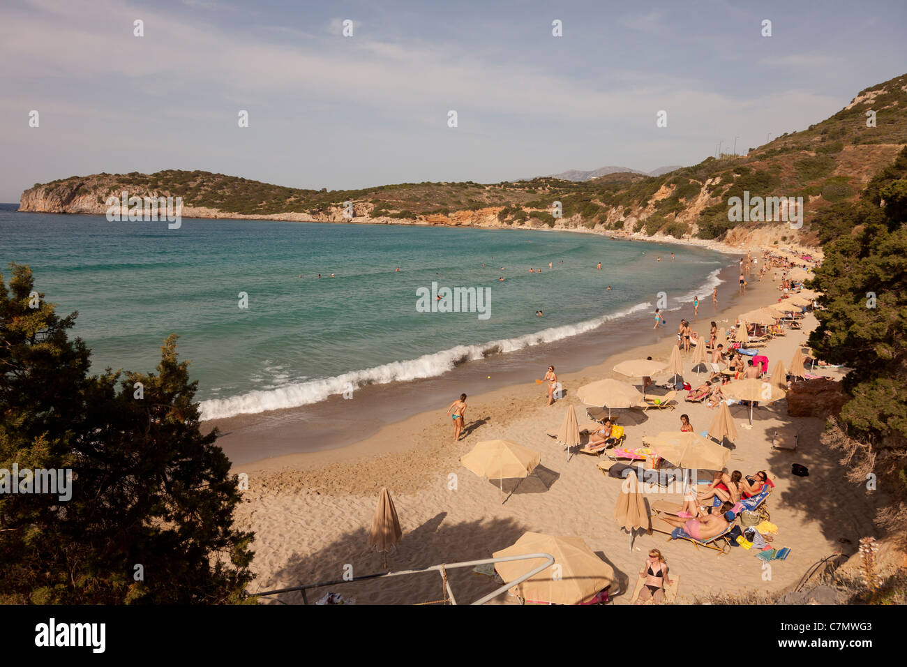 Istron beach crete greece Banque de photographies et d’images à haute ...