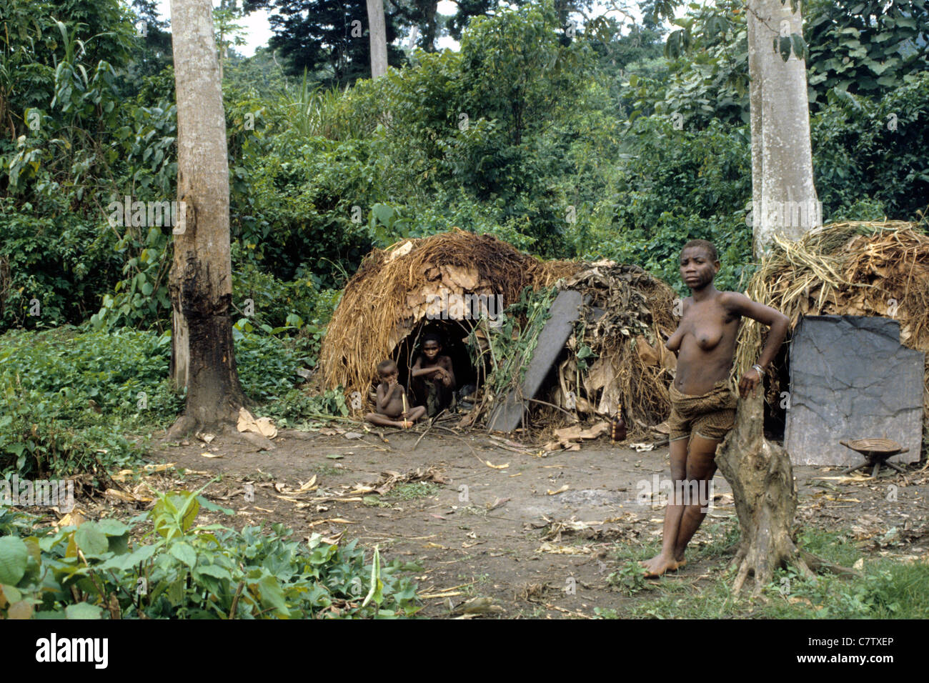 Pygmy village Banque de photographies et d’images à haute résolution ...