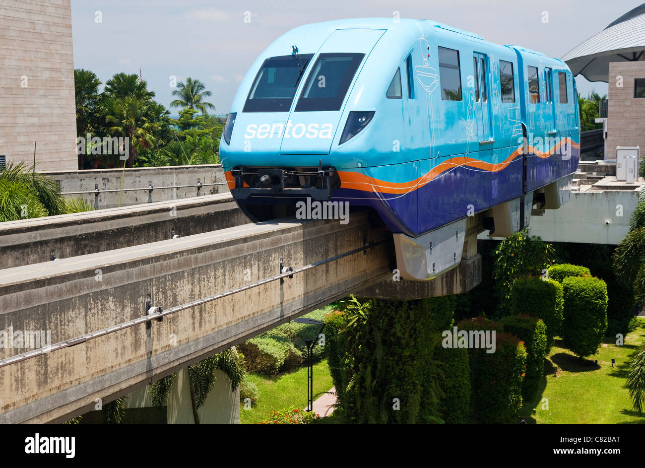 Sentosa island monorail train singapore Banque de photographies et d ...