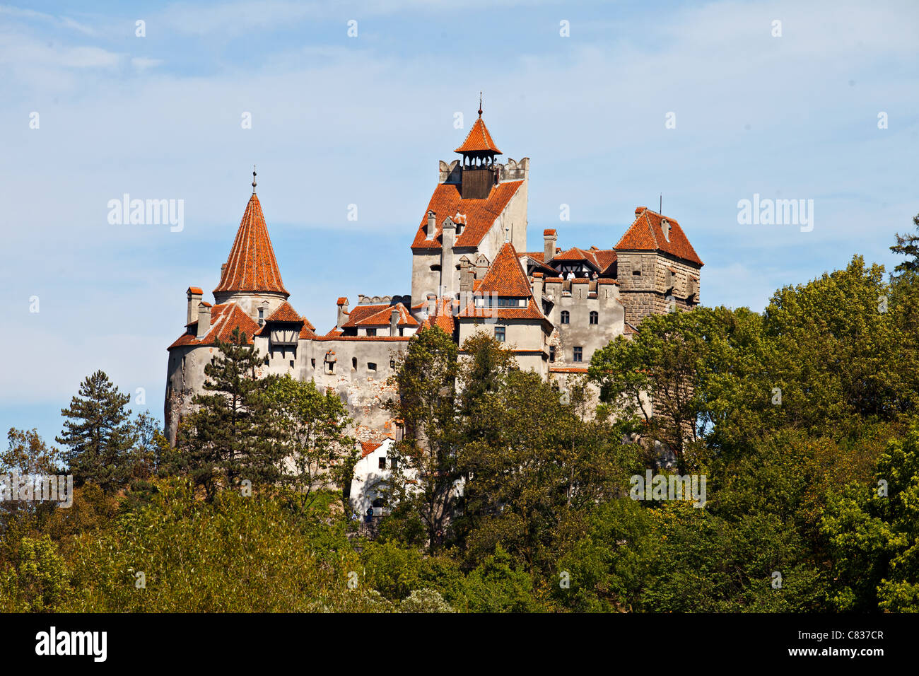 Le château de Bran, château de Dracula, donc c/ Roumanie Photo Stock ...