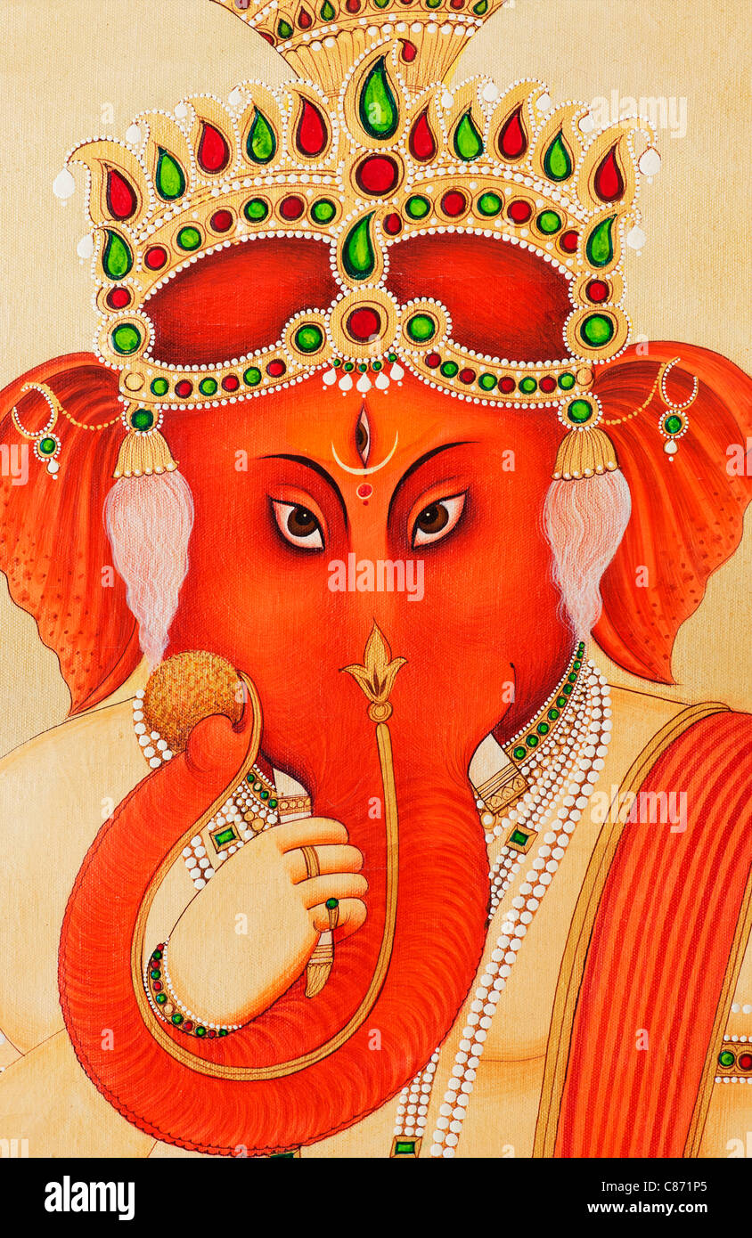 Lord ganesha painting Banque de photographies et d’images à haute ...