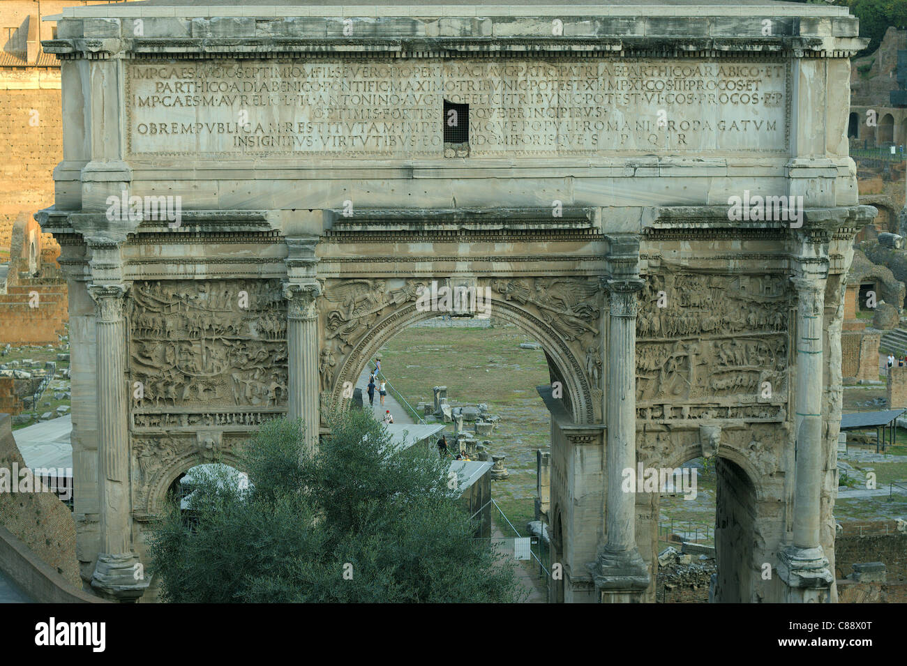 Arc de triomphe de l'empereur Septime Sévère le Forum Romain Rome Photo ...