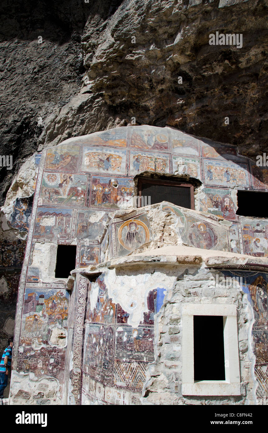 La Turquie, Trabzon. Monastère de Sumela (aka St Maria, Mont Mela ou ...