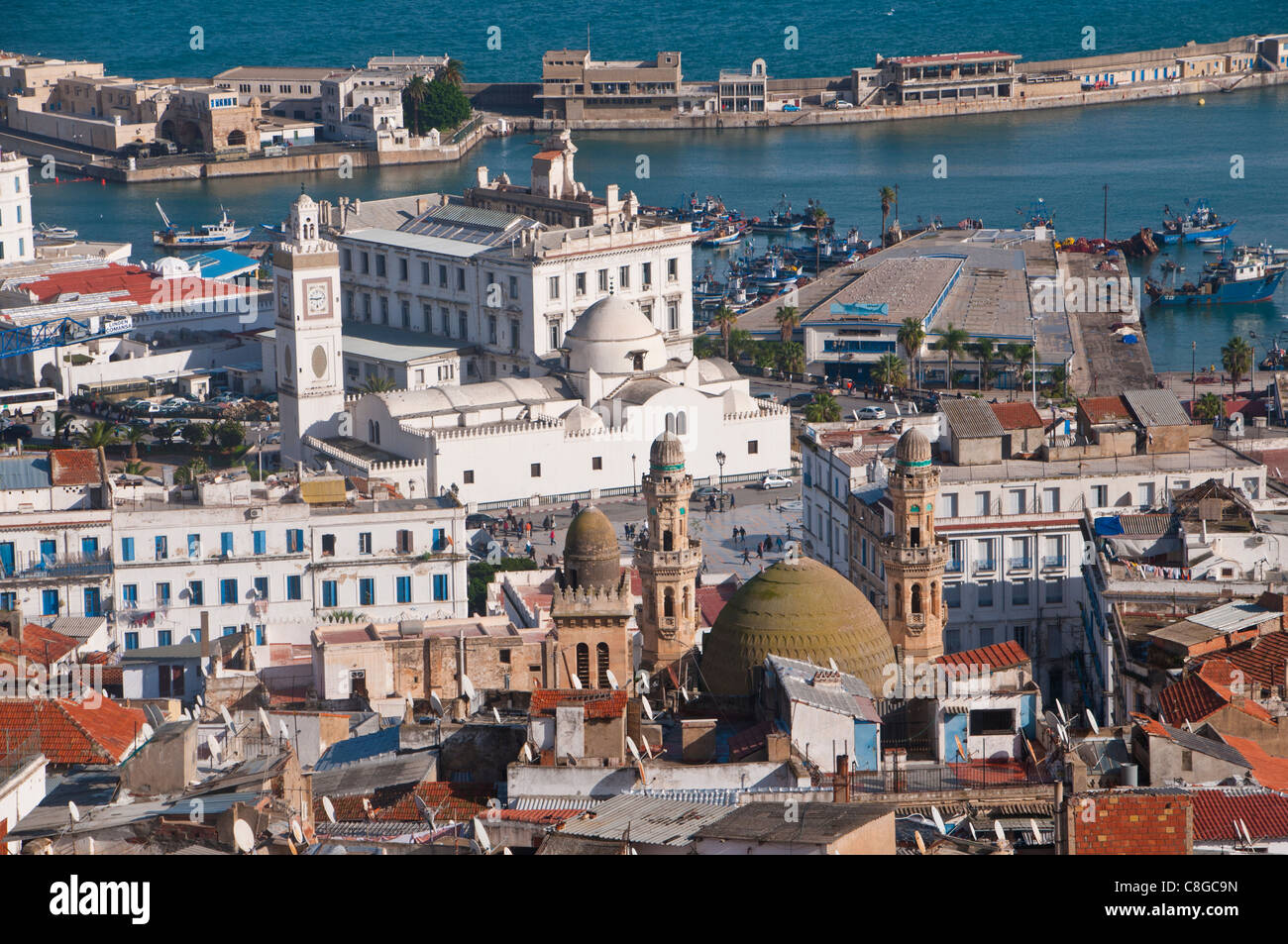 Vue sur la Casbah d'Alger, UNESCO World Heritage Site, Alger, Algérie ...