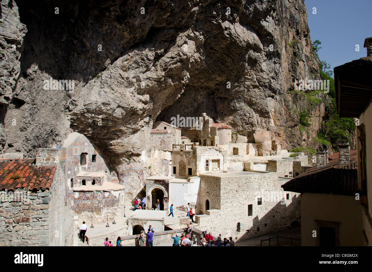 La Turquie, Trabzon. Monastère de Sumela (aka St Maria, Mont Mela ou ...