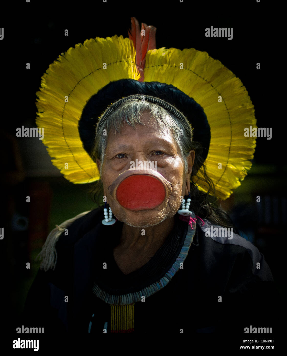 Raoni Kayapo 'Moulinsart' le chef indien au château de Cheverny ...