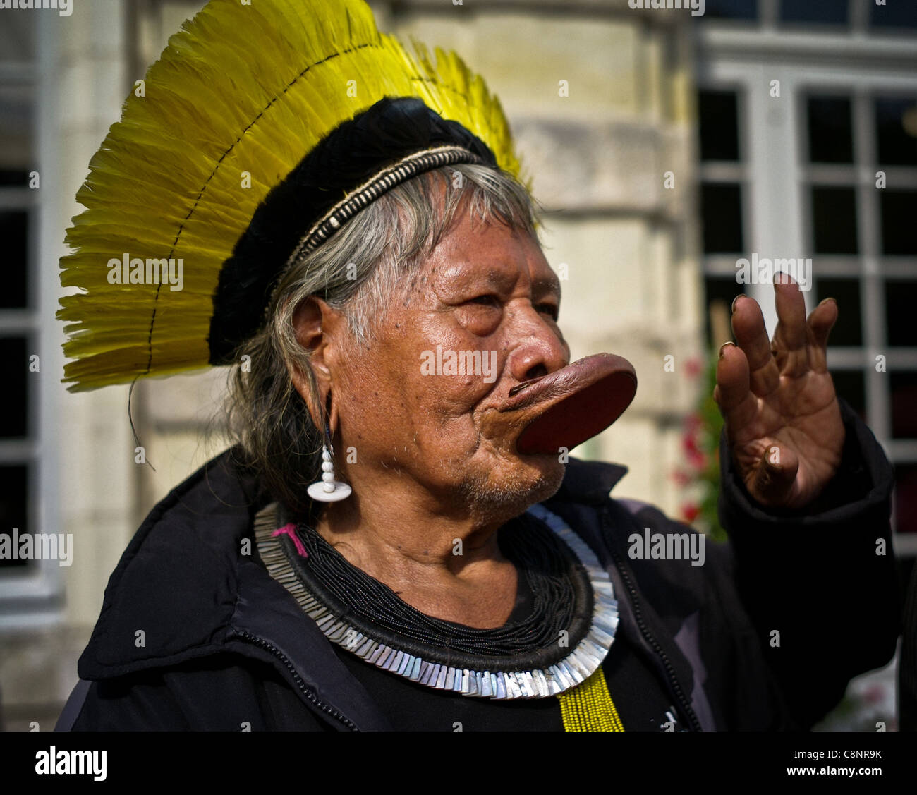 Raoni Kayapo 'Moulinsart' le chef indien au château de Cheverny Raoni ...