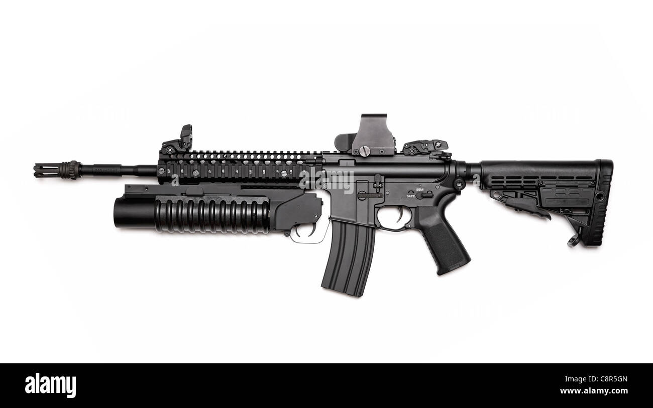 Spec Ops US M4A1 carabine d'assaut avec RIS/RAS, lance-grenades et ...