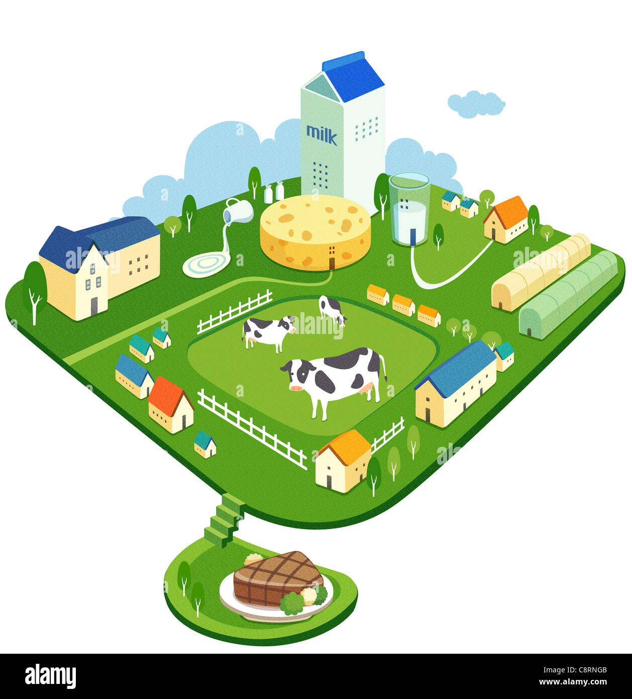 Production de lait Banque de photographies et d’images à haute ...