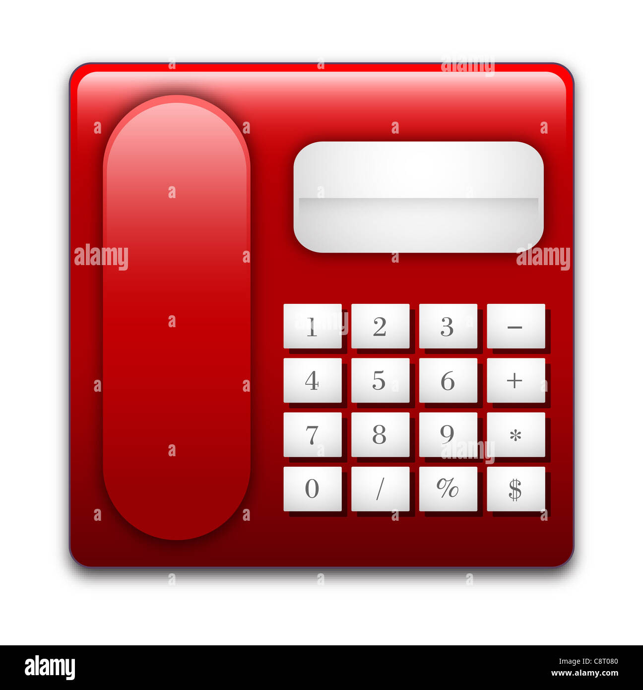 Landline telephone icon image Banque de photographies et d’images à ...