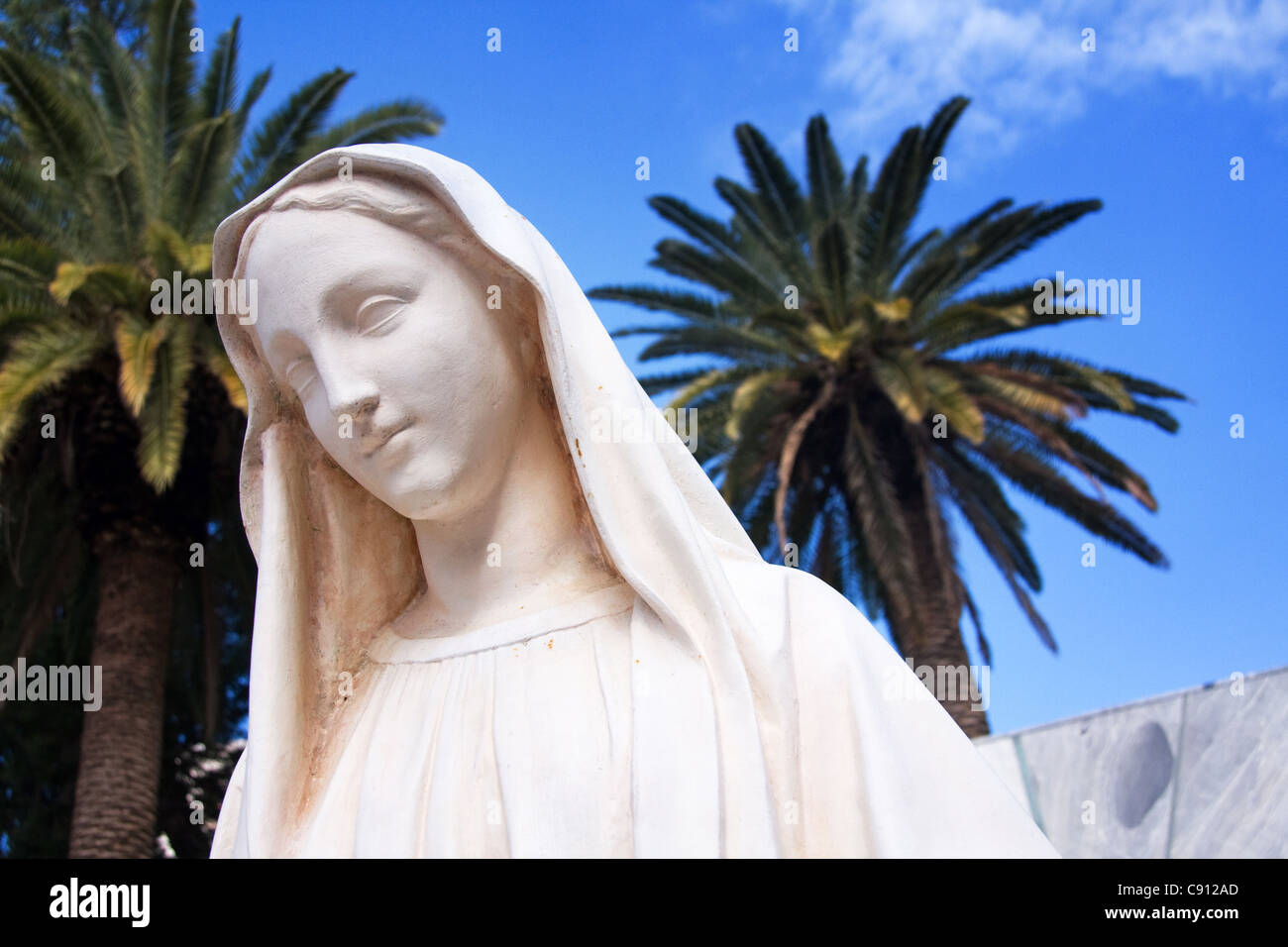 Basilique de l'annonciation statue de Marie de Nazareth, Israël Photo ...