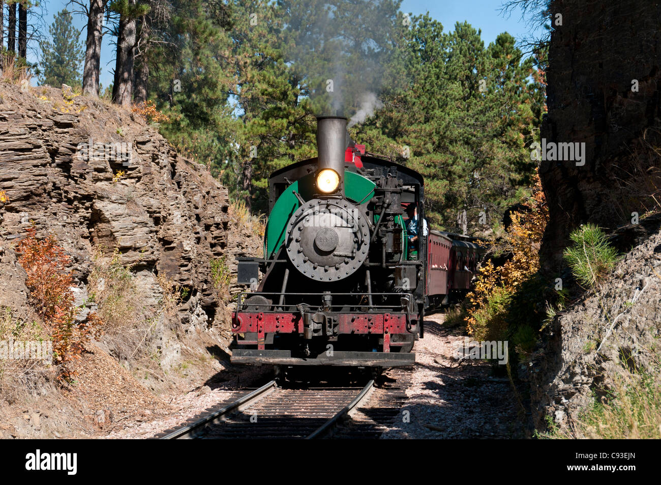 Steam locomotive 1880 Banque de photographies et d’images à haute ...