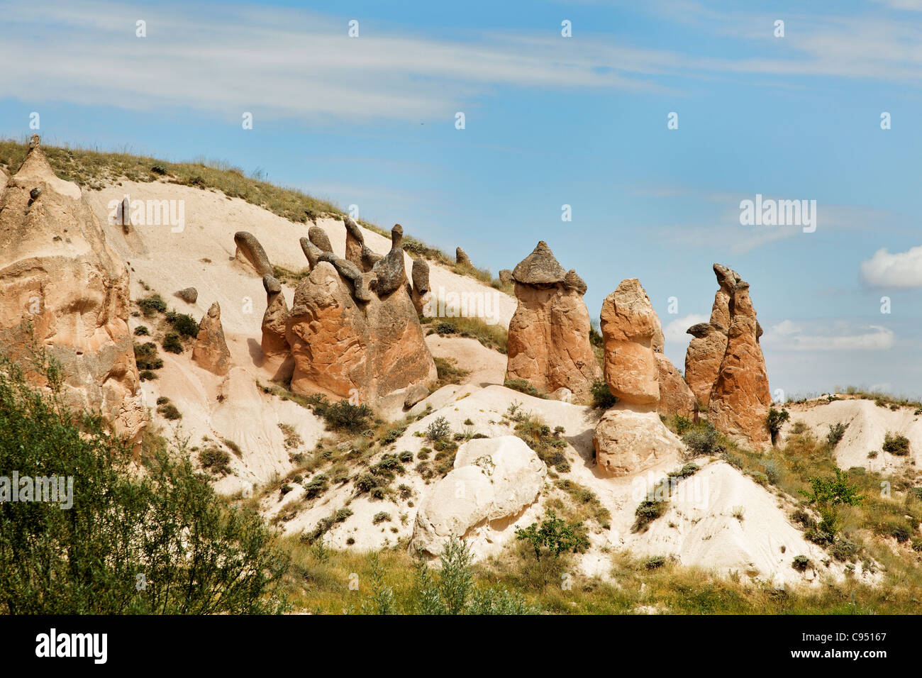 Cheminées en pierre calcaire grès naturel inhabituelle formation ...