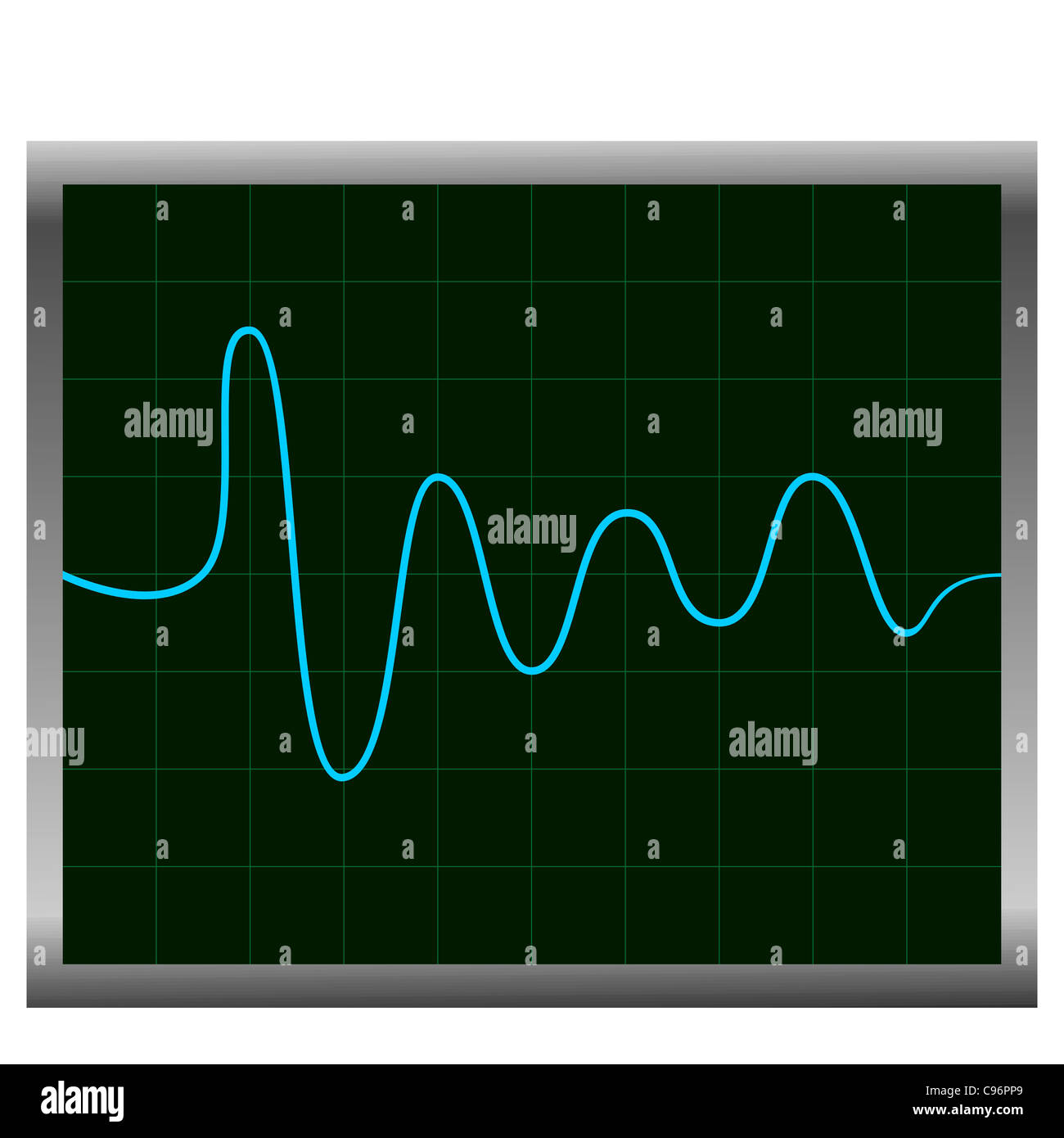 ECG normal (electronic cardiogramme) bleu. Vector Photo Stock - Alamy