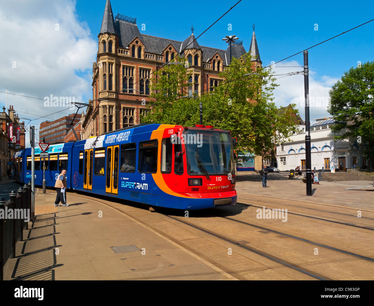 Sheffield super tram diligence supertram Banque de photographies et d ...