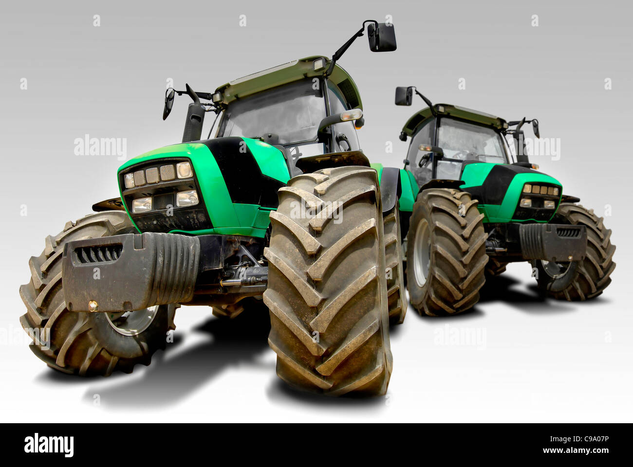 Tracteurs verts Banque de photographies et d’images à haute résolution ...