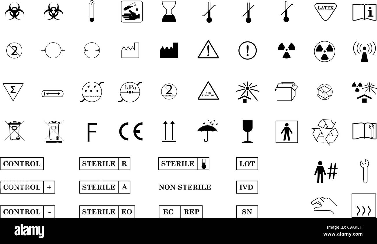 Packaging symbols Banque de photographies et d’images à haute ...