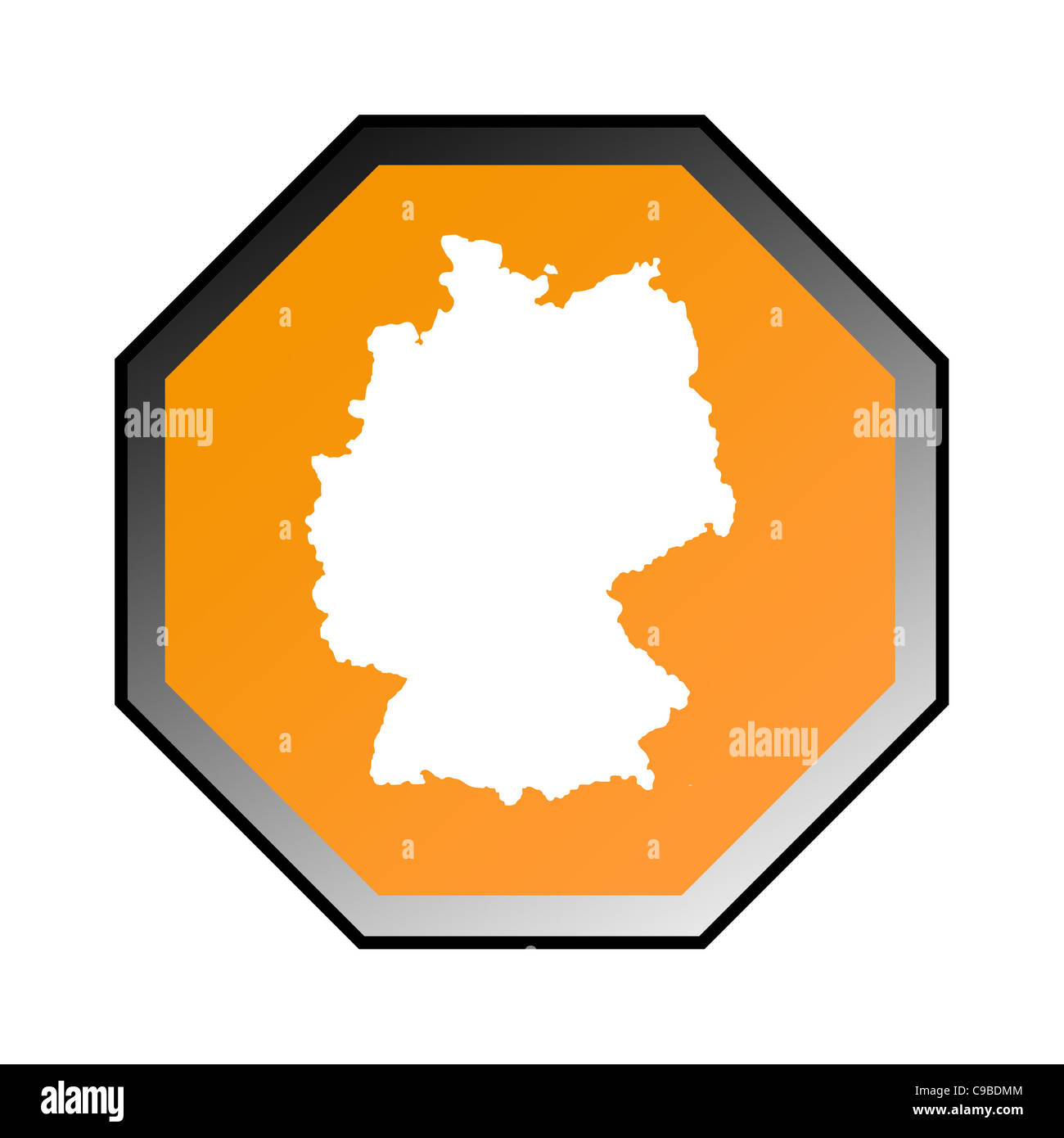 Allemagne carte routiere Banque de photographies et d’images à haute ...