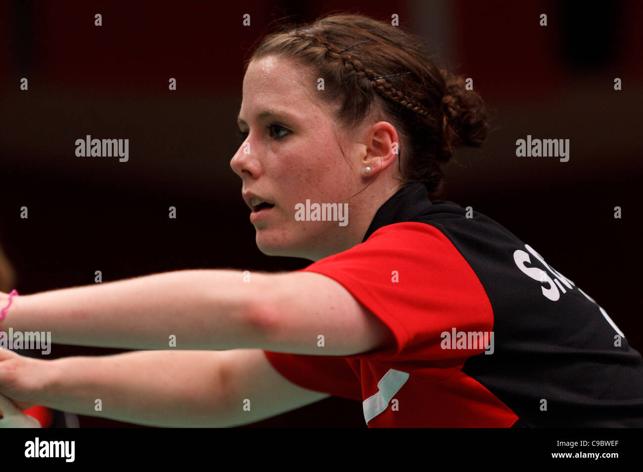 Séverine Corvilain badminton player à partir de la Belgique Photo Stock ...