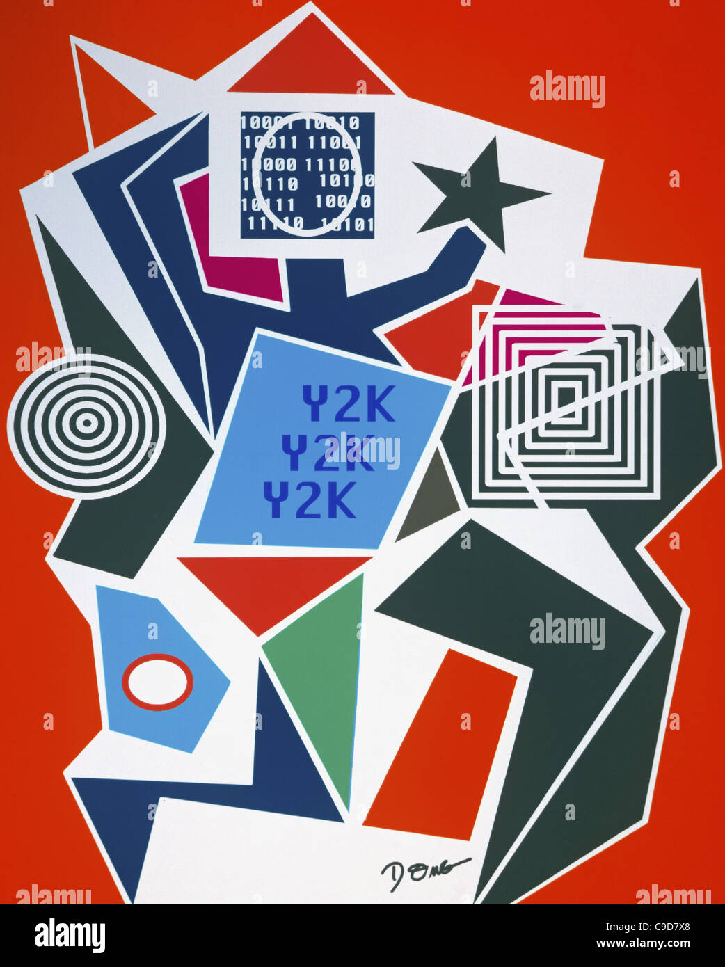 Y2K Rouge 1999 Diana Ong (b. Sino-américaine 1940) l'infographie Photo ...