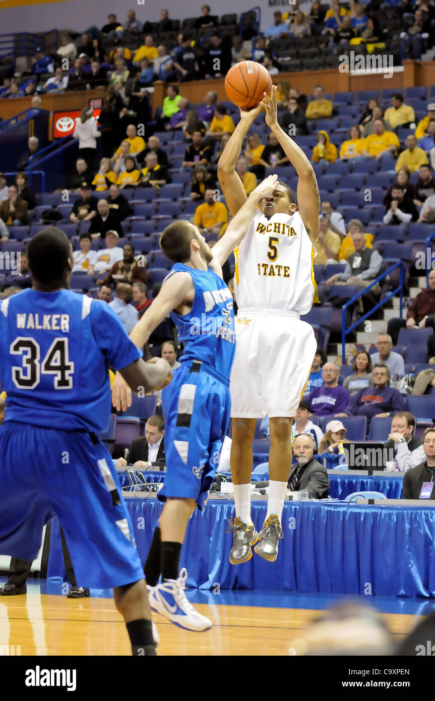 2 mars, 2012 - St Louis, Missouri, États-Unis - Wichita State DEMETRIC ...