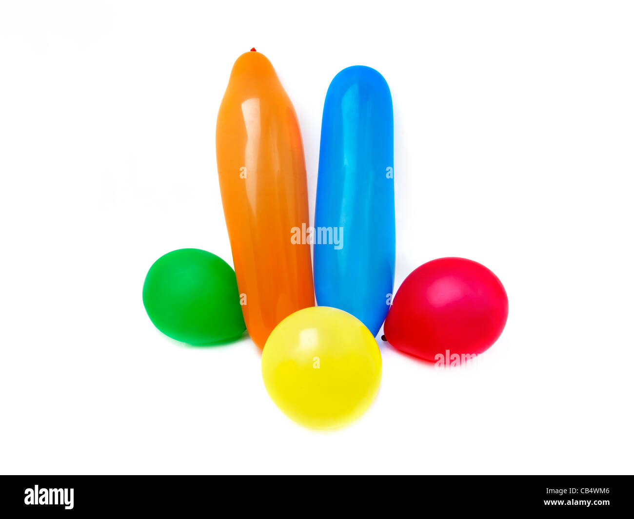 Différentes couleurs et formes ballons Photo Stock - Alamy