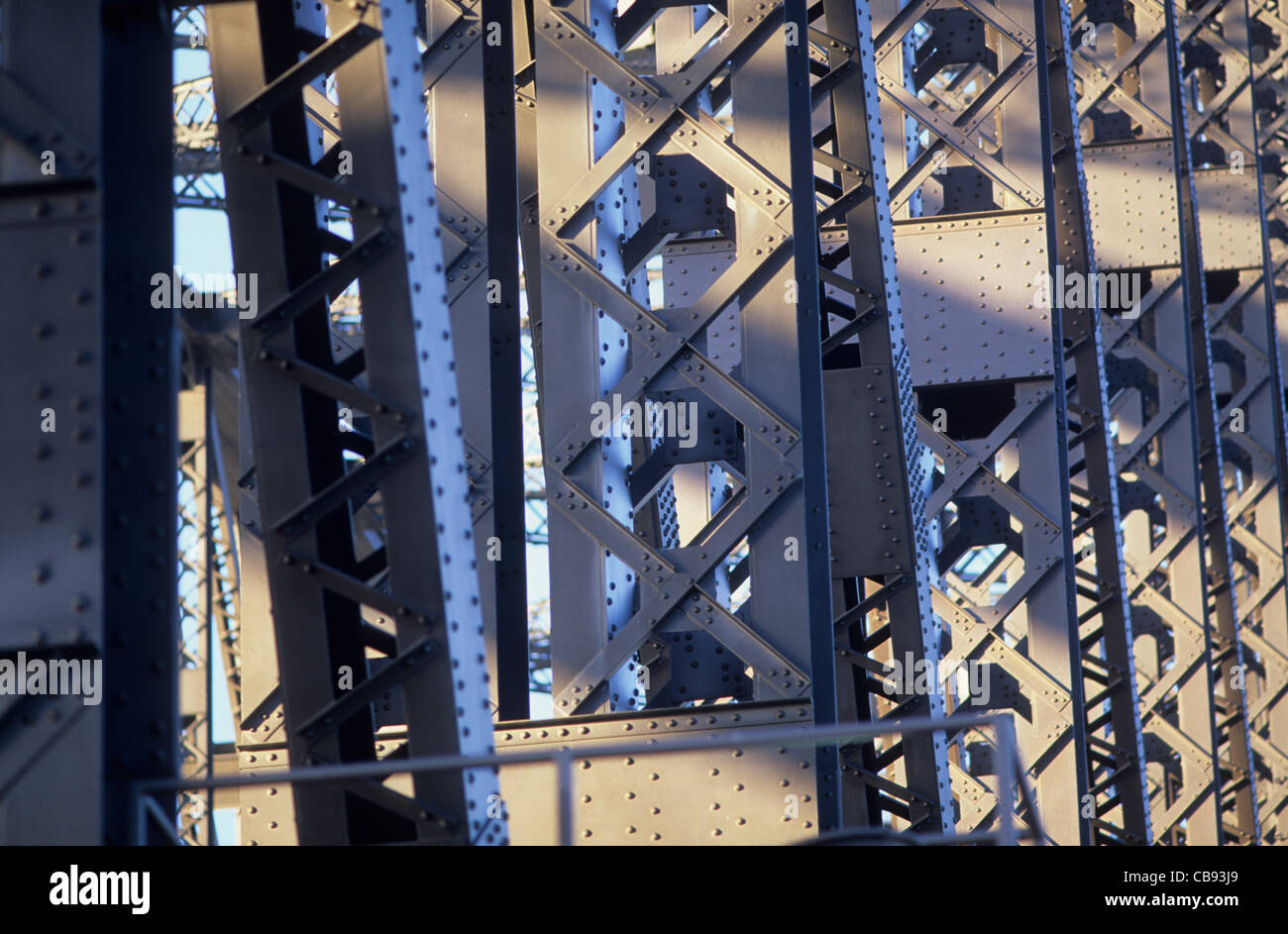 L'Australie, NSW, Sydney Harbour Bridge, le montrant à la construction ...