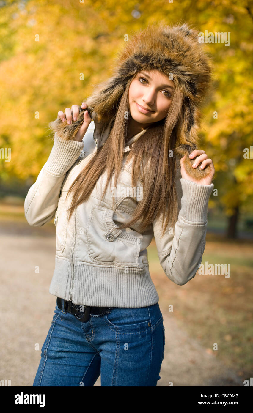 Portrait russian teen model blue Banque de photographies et d’images à ...