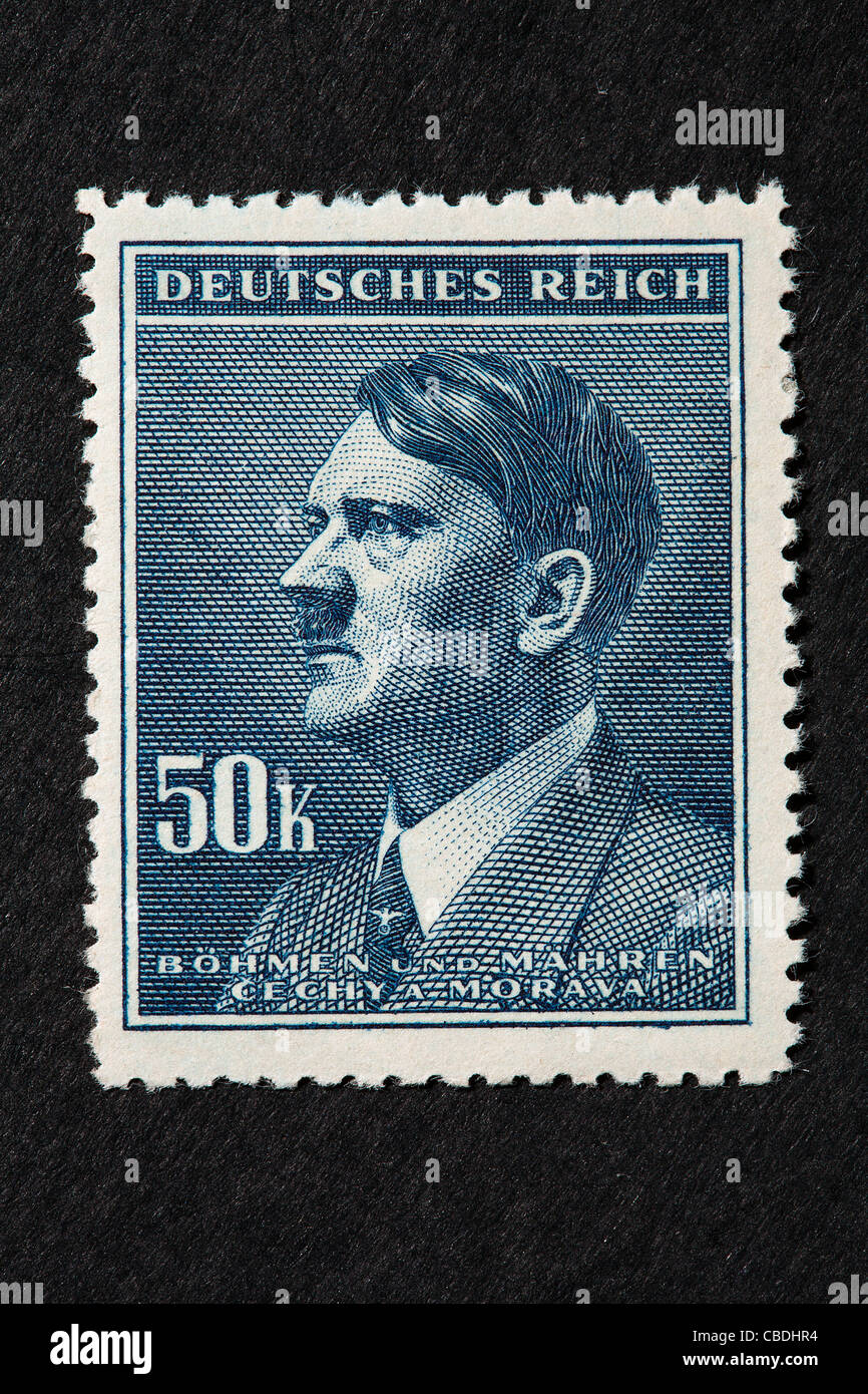 Poste, timbre-poste, Adolf Hitler, Deutsches Reich, Protectorat de ...