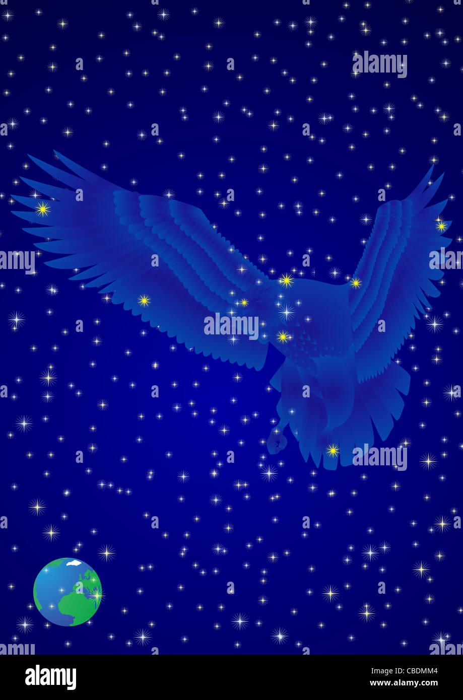 Constellation de l'aigle Banque de photographies et d’images à haute ...