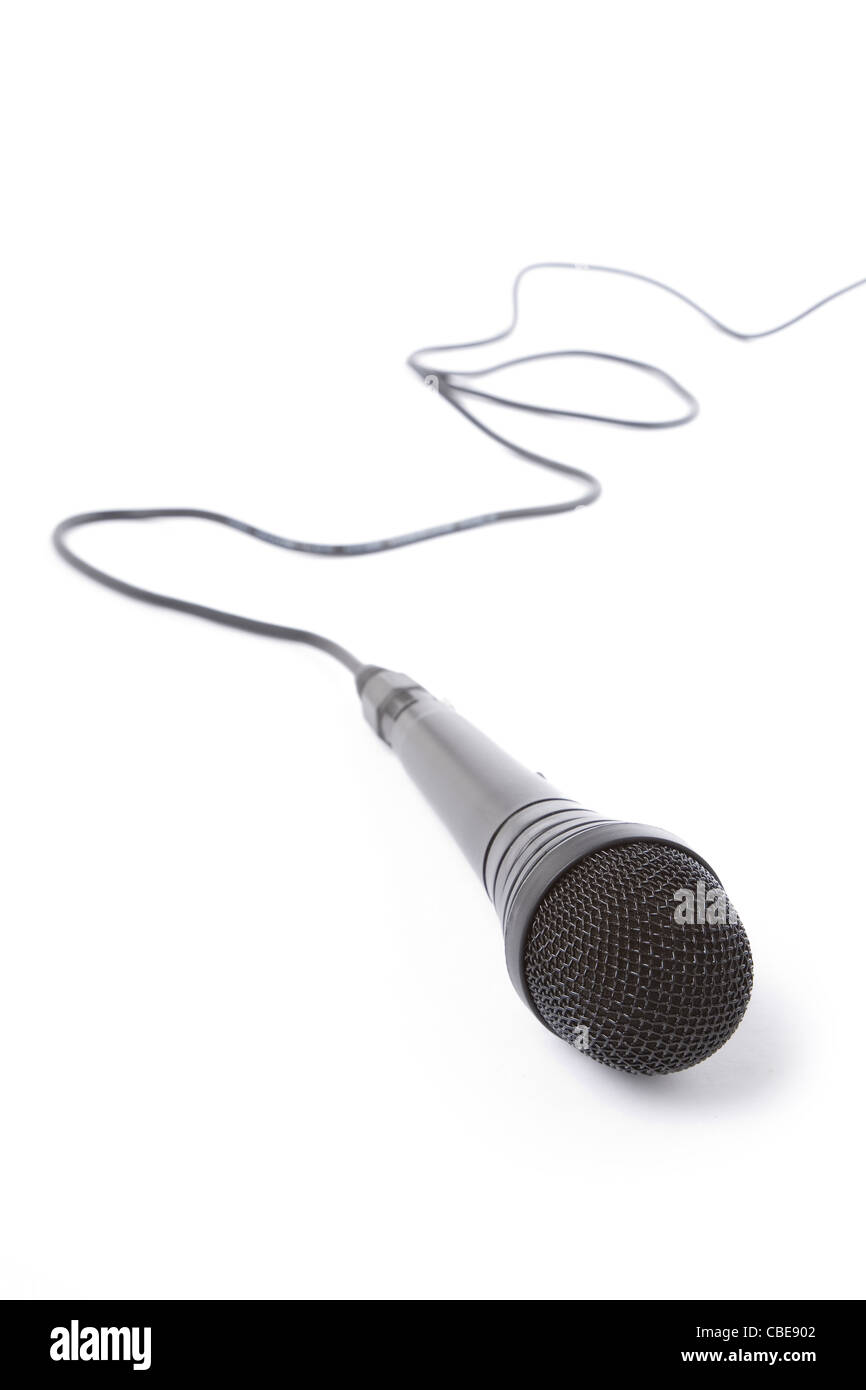 Black microphone Banque de photographies et d’images à haute résolution - Alamy