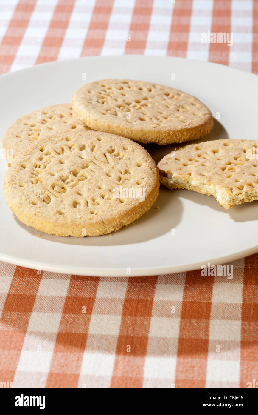 Sweetmeal digestive biscuit biscuits Banque de photographies et d ...
