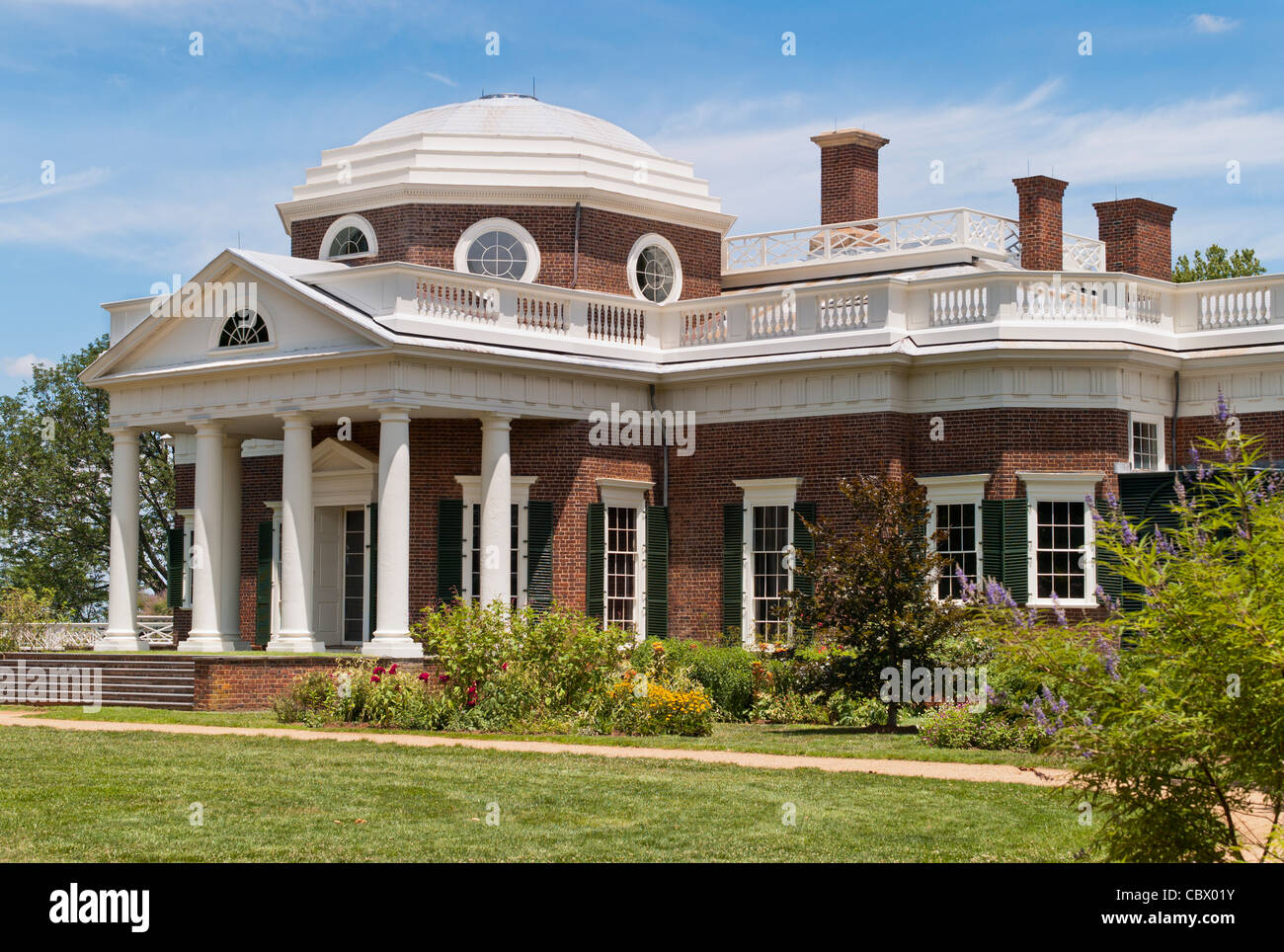 Monticello plantation house Banque de photographies et d’images à haute ...